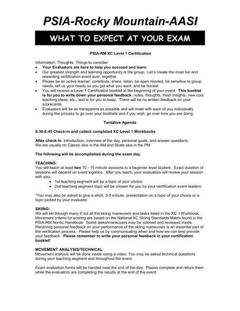 PSIA-Rocky Mountain-AASI - PSIA-RM