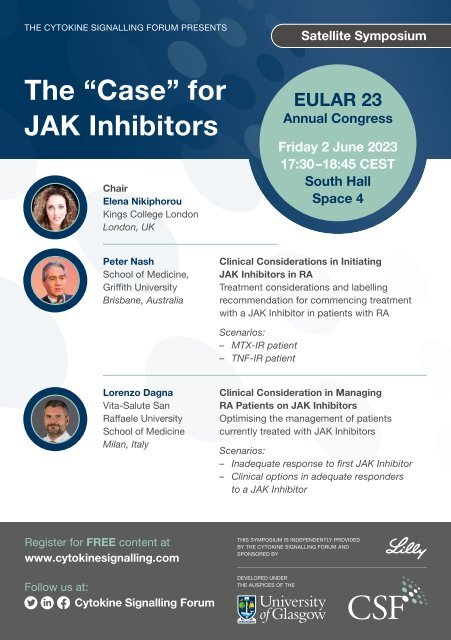 CSF EULAR Symposium Flyer