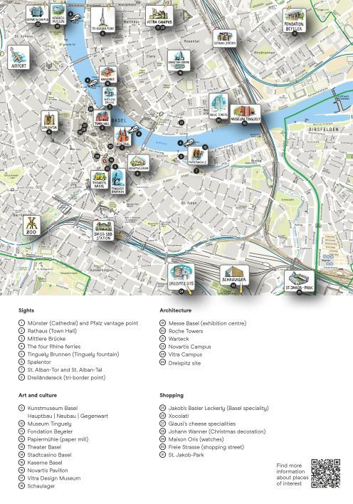 Basel Tourist Map