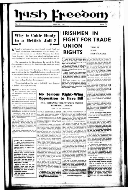 Irish Freedom August 1941