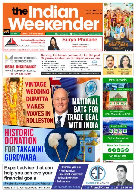 The Indian Weekender, 21 April 2023