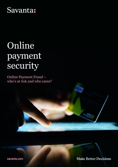 Savanta - Online Payment Security