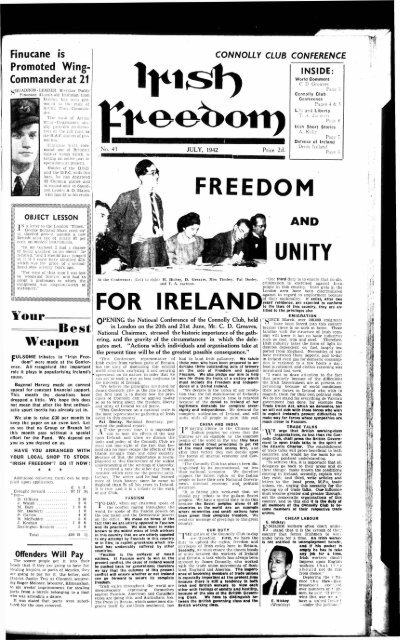 Irish Freedom July 1942