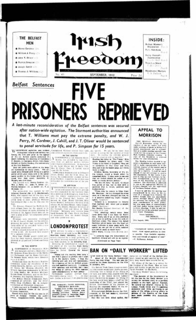 Irish Freedom September 1942