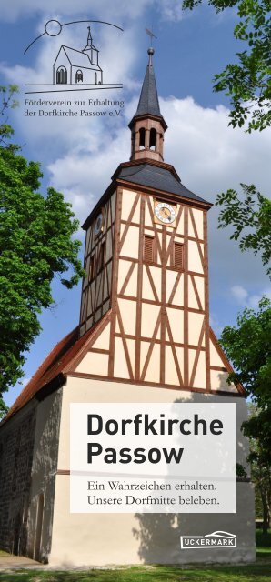 Dorfkirche Passow - Ein Wahrzeichen erhalten. Unsere Dorfmitte beleben.