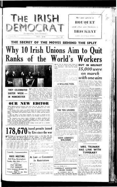 Irish Democrat May 1945