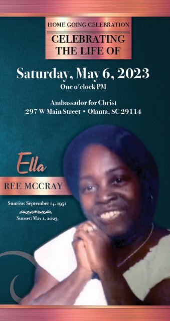Ella McCray Memorial Program