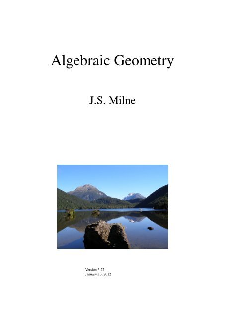 Algebraic Geometry - James Milne