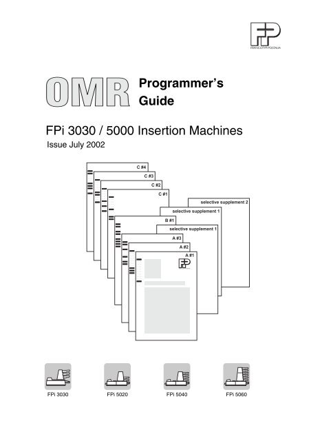 FPi 3030 OMR Programmer's Guide - Fp-ims