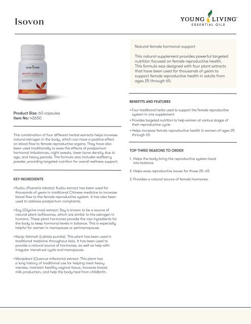 Isovon | Digital Library | Young Living