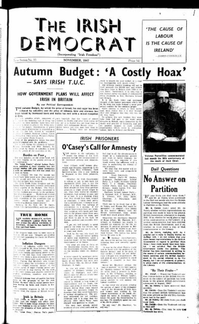 Irish Democrat November December 1947