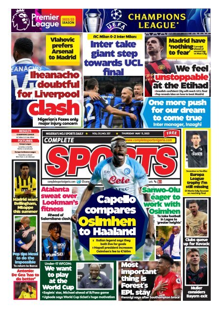 Complete Sports - Thursday, May 11, 2023