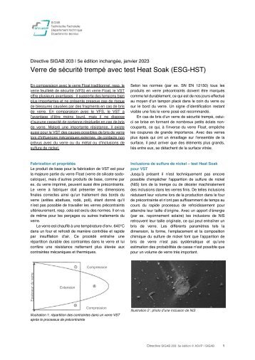 SIGAB-Richtlinie 002 «Sicherheit mit Glas - Anforderungen an Glasbauteile»
