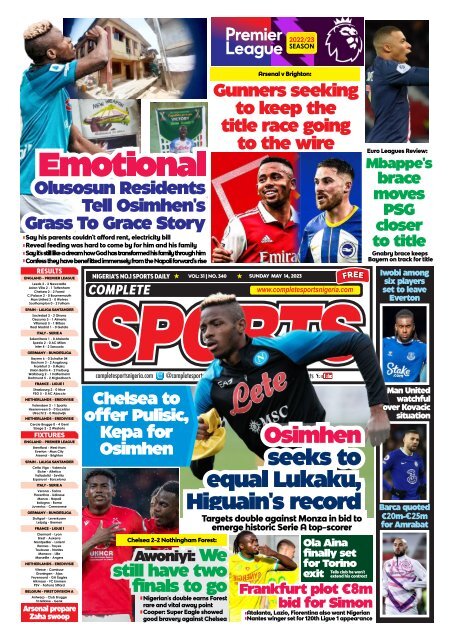 Complete Sports - Sunday, May 14, 2023