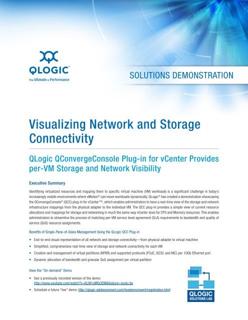 QConvergeConsole Plug-in for vCenter - QLogic