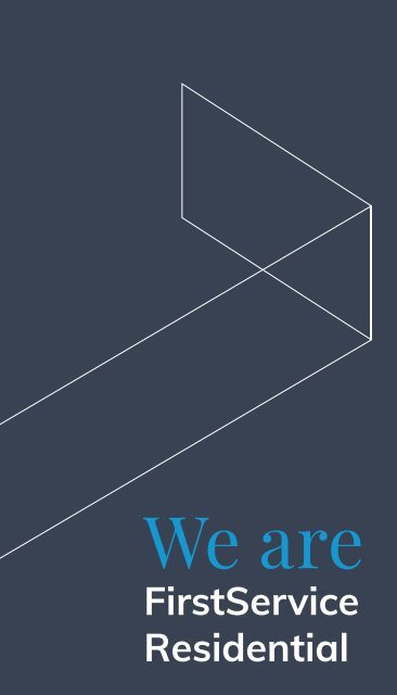 We are FirstService Residential Accordion Card