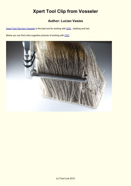 Xpert Tool Clip from Vosseler - Flytying