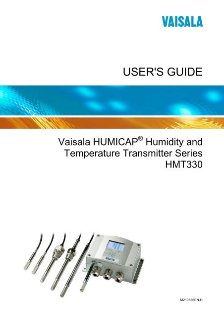 Vaisala HMT330 Series Humidity and Temperature ... - Instrumart