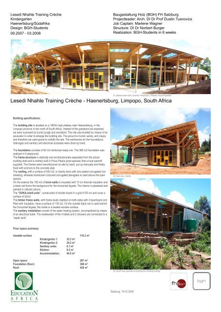 Lesedi Nhahle Training Crèche - Haenertsburg ... - Education Africa