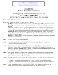 Request for Visit (RFV) Form - Defense Security Service