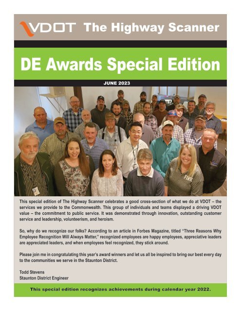 Staunton - The Highway Scanner, DE Awards Edition - June 2023