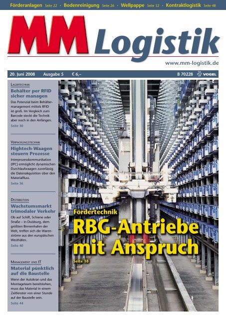 RBG-Antriebe mit Anspruch - MM Logistik