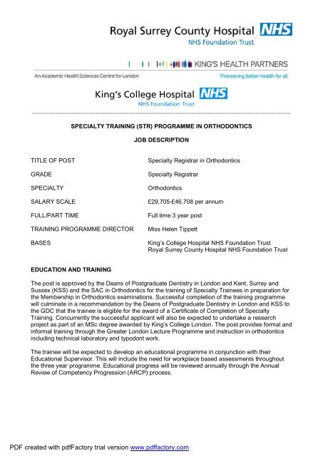 Combined Royal Surrey Kings - London Deanery