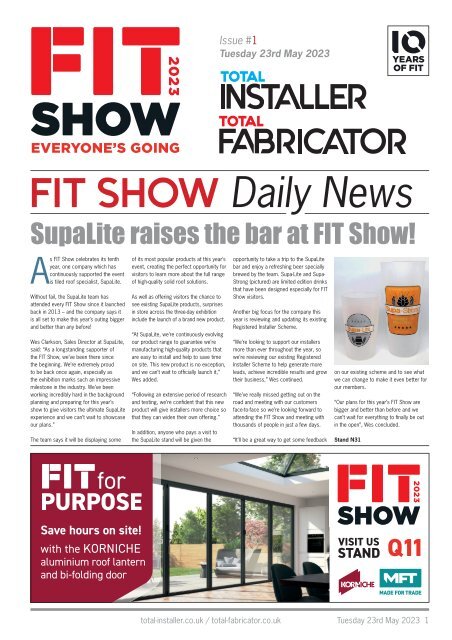 Fit Show Daily Day 1