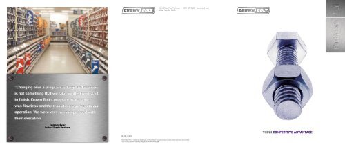Brochure - Crown Bolt