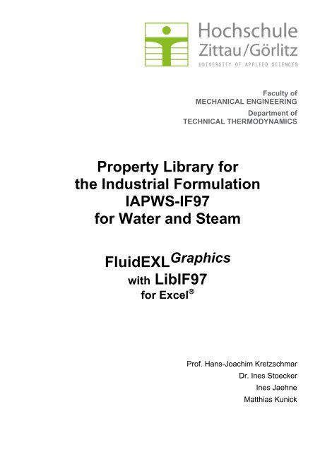 PDF IAPWS - Thermodynamik - Hochschule Zittau/Görlitz PDF Télécharger ...
