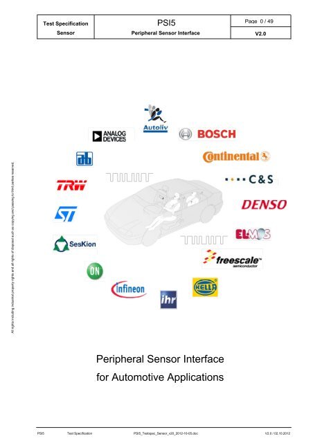 Peripheral Sensor Interface for Automotive Applications - PSI5
