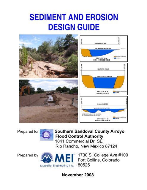 Sediment and Erosion Design Guide (PDF, 5.1 MB - SSCAFCA