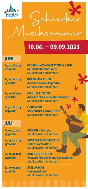 Schierker Musiksommer 2023