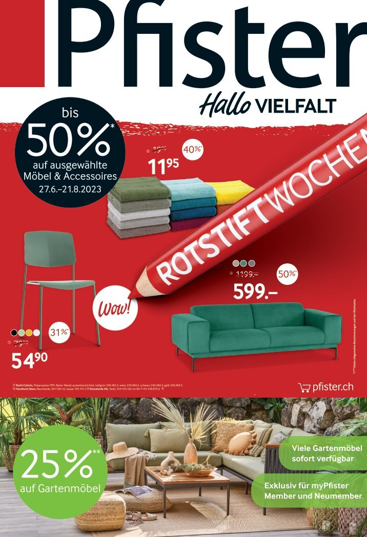 Pfister Prospekte