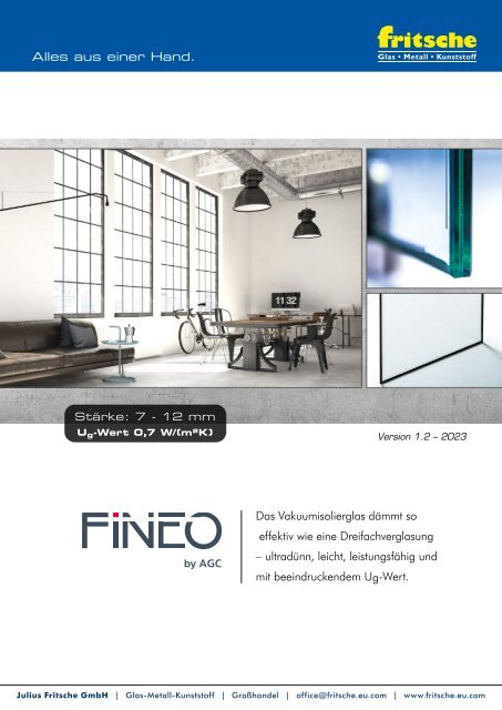 FINEO Vakuum-Isolierverglasung