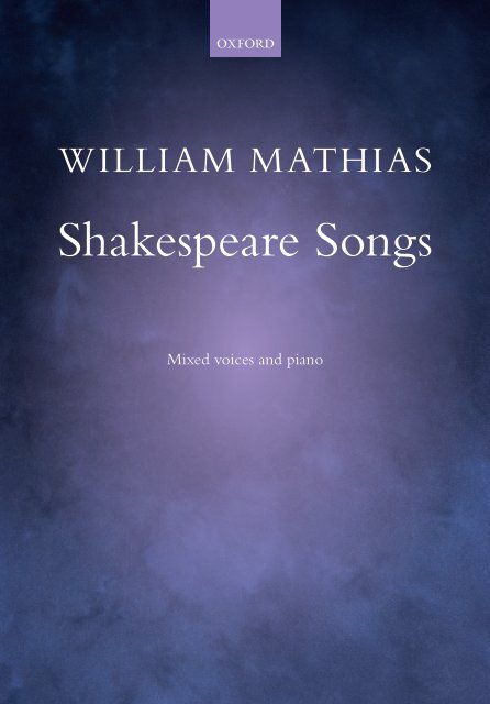 William Mathias - Shakespeare Songs
