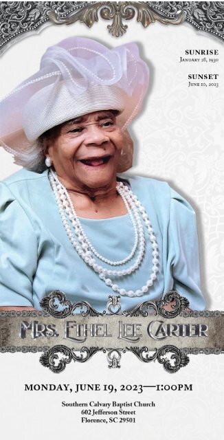 Ethel Carter Memorial Program