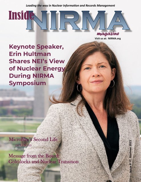 Summer Inside NIRMA Issue Summer Inside NIRMA Issue