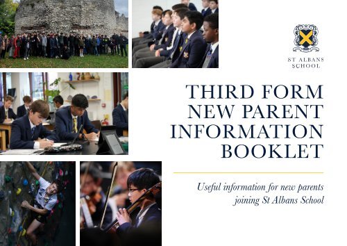 Third Form New Parent Information Booklet June 2023