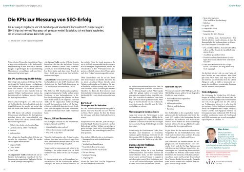 Die KPIs zur Messung von SEO-Erfolg