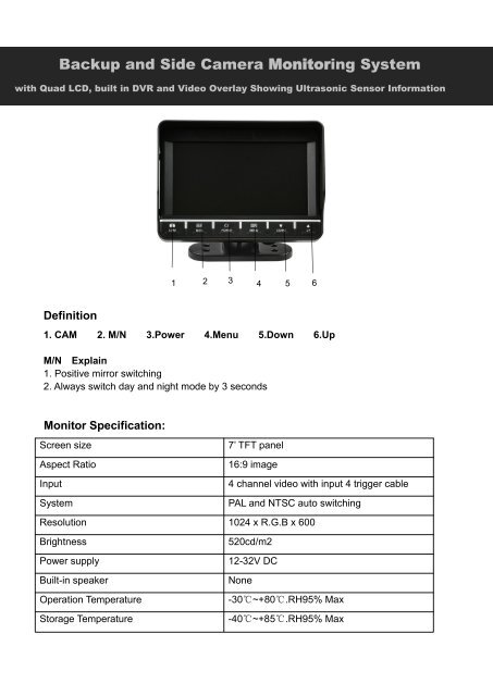 LCDRV7DVR3CBSK Instruction Manual
