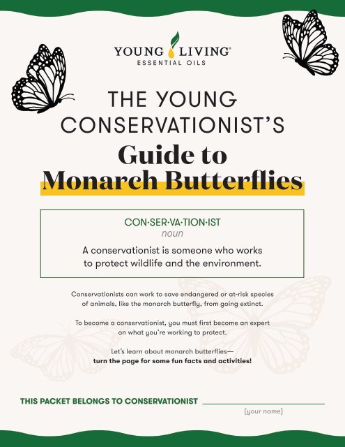 Monarch Butterfly Activity Booklet | Digital Library | Young Living