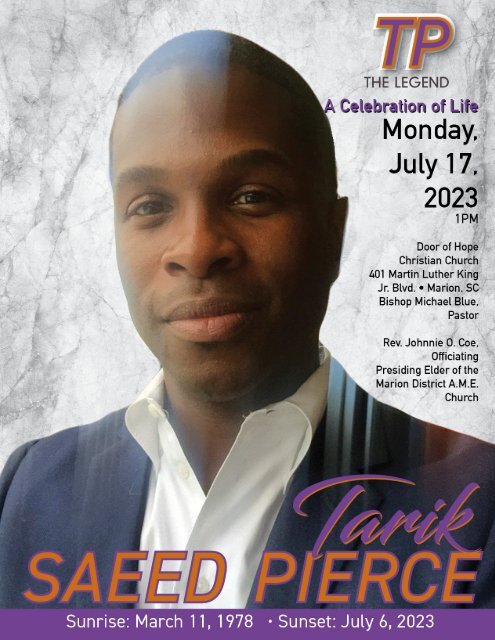 Tarik Pierce Memorial Program