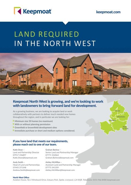 Keepmoat North West - Land Required - Digital Leaflet