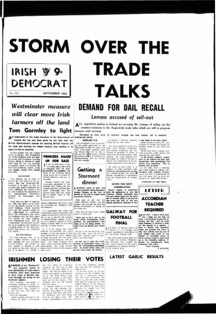 Irish Democrat September 1965