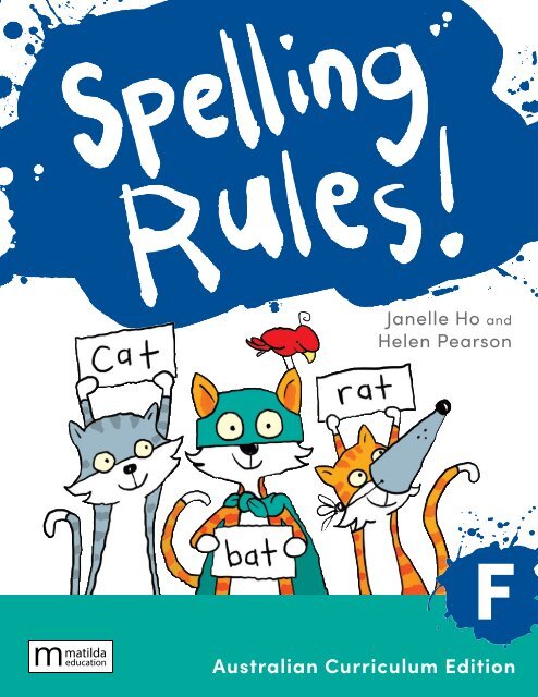 Spelling Rules! F Australian Curriculum 3e sample/look inside
