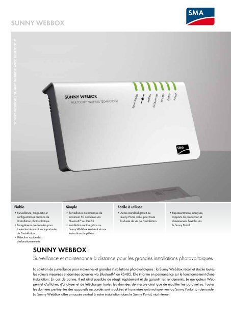 SUNNY WEBBOX - SMA Solar Technology AG