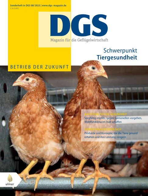 DGS Sonderheft Tiergesundheit 2023