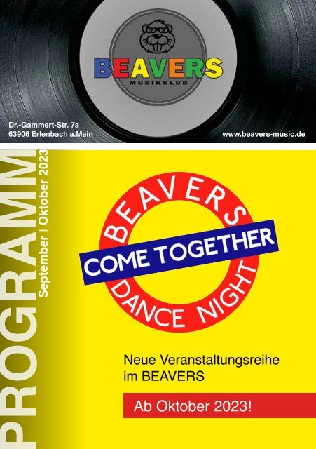 Programmheft BEAVERS - September - Oktober - 2023