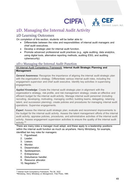 TIAPS ALB_Module 2D. Managing the Internal Audit Activity